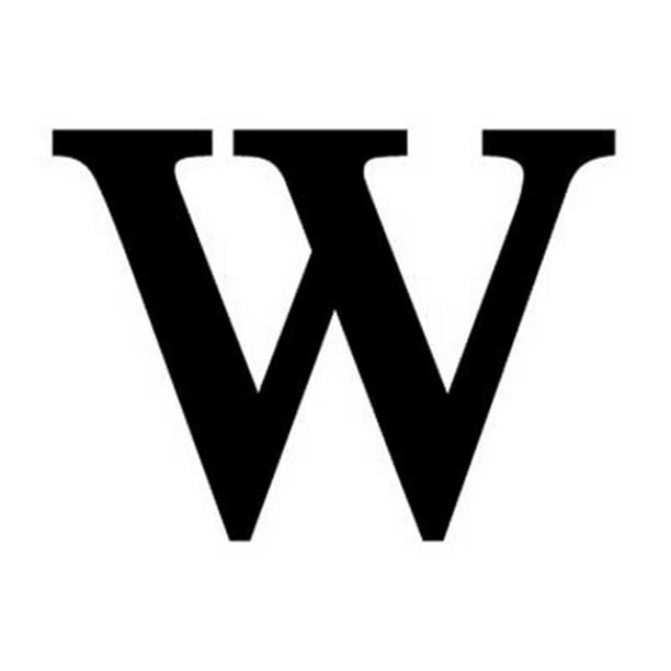 Village Wrought Iron LET-W-S Letter W Small - Walmart.com - Walmart.com