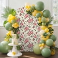 Red Roses Spring Wedding Arch Cover, Stretchy Spandex Arch Backdrop ...