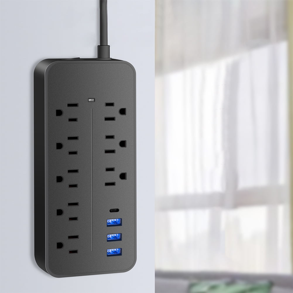 Regleta de enchufe UE 10A 110V 220V potencia Multi Tap 2000W toma de ...