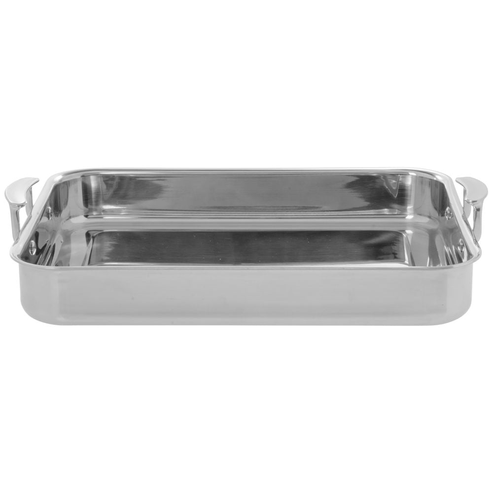 Vollrath Miramar® 4 3/5 qt Rectangular Tri-Ply Stainless Steel Roasting ...