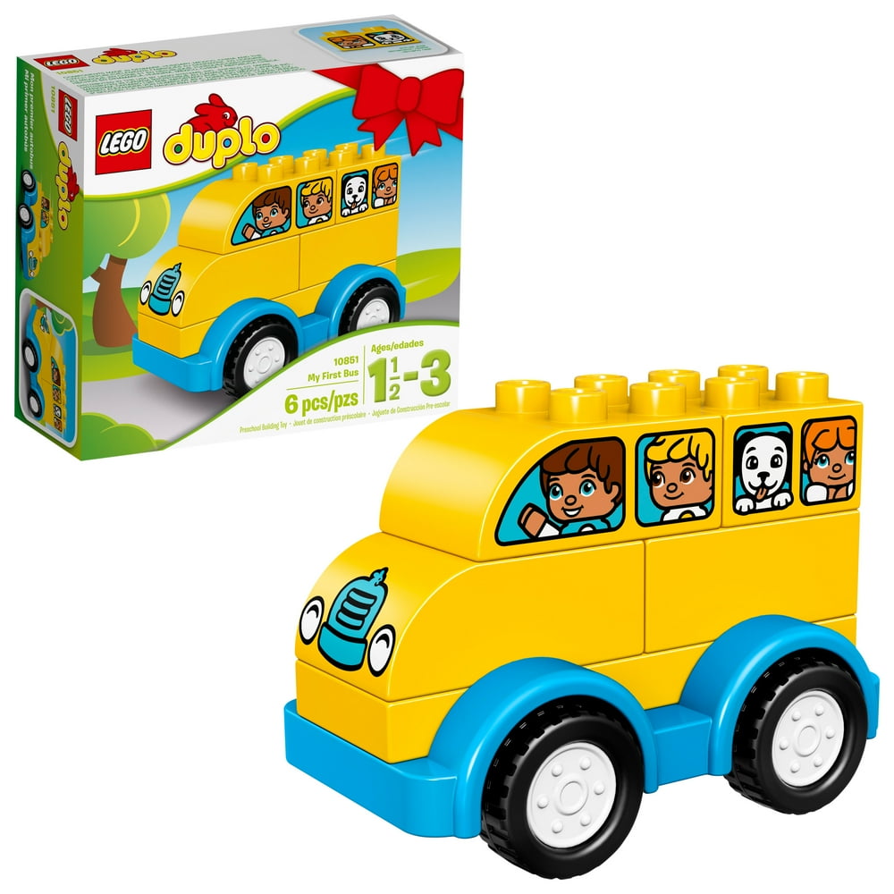 LEGO DUPLO My First Bus 10851 Building Set (6 Pieces) - Walmart.com ...