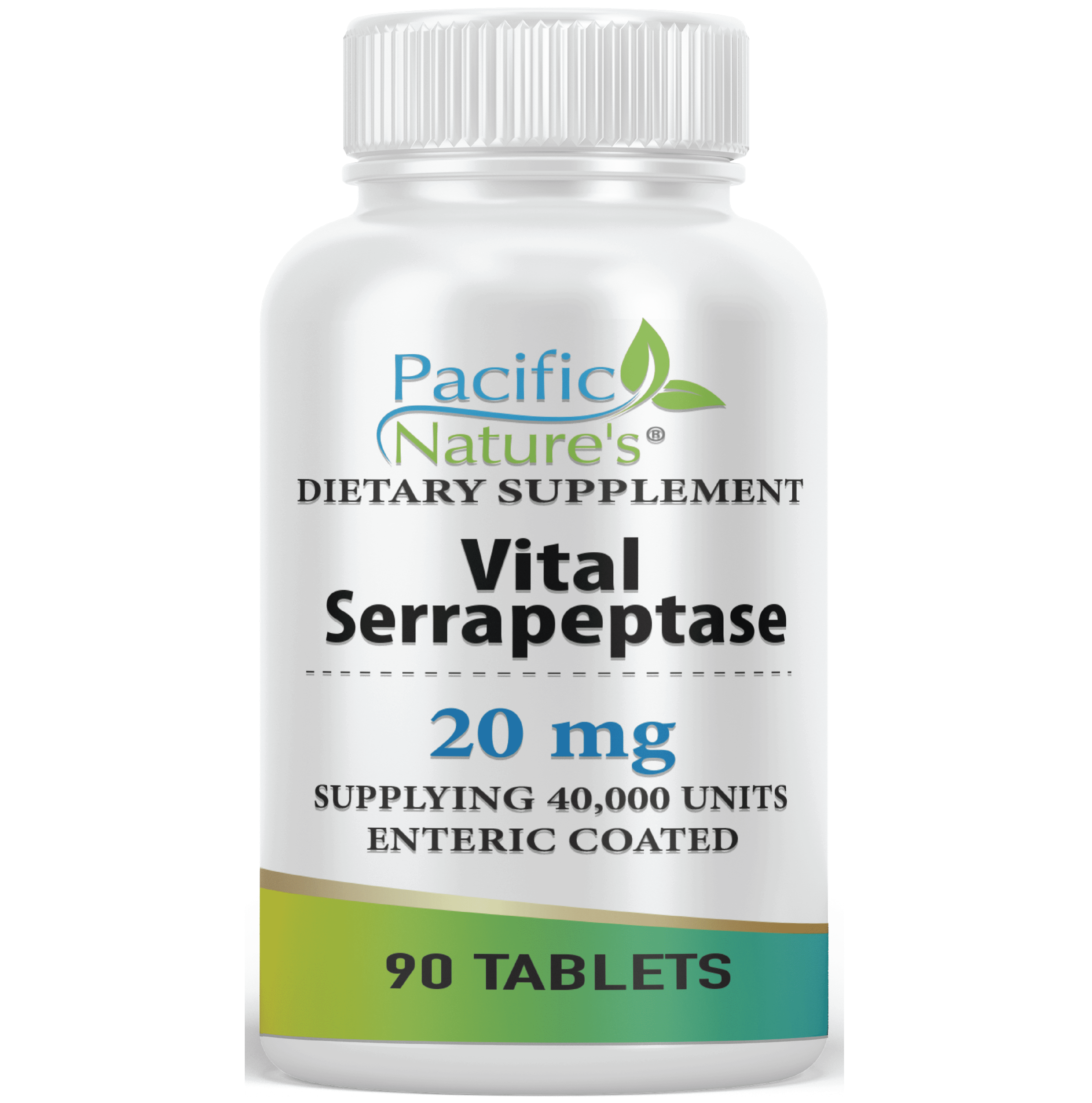 Buy Vital Serrapeptase 40,000 SPU by Pacific Natures 10 mg Tablets, 2 ...