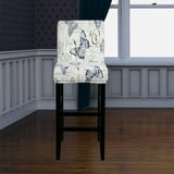 Printing Low Back Chair Cover Universal Removable Bar Stool Protector ...