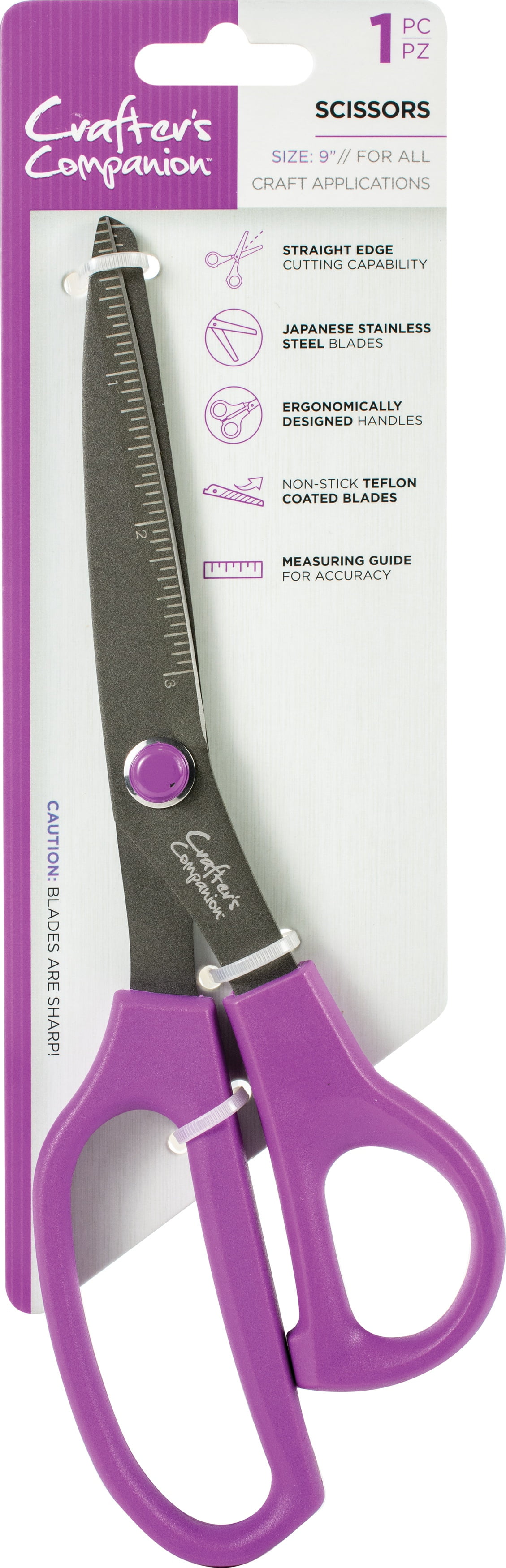 Crafter's Companion Professional Scissors 9"-Straight Non-Stick Blades ...
