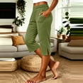 Hurxie Women Capri Pants Wide Leg High Waist Crop Lounge Sweatpants ...