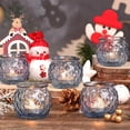 Blue Votive Candle Holders Set of 24- Round Glass Candle Holders Bulk ...