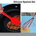LNJBABAO 10 Piece Silicone Spatula Set Egg Beater Scraper Spoonula ...