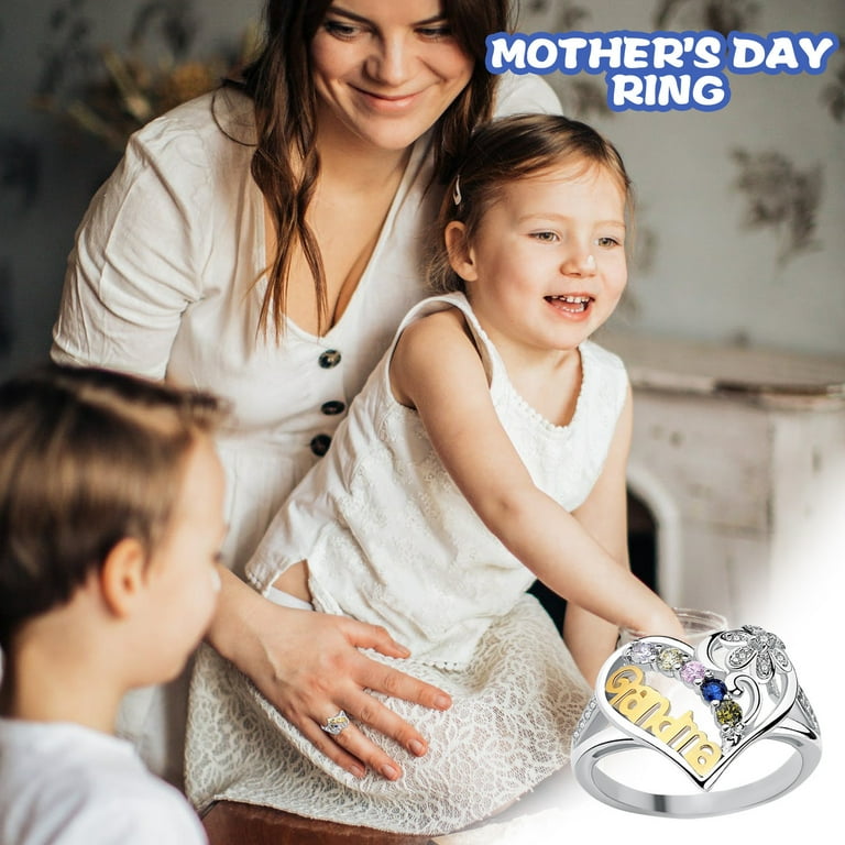 Personalized mothers day rings store