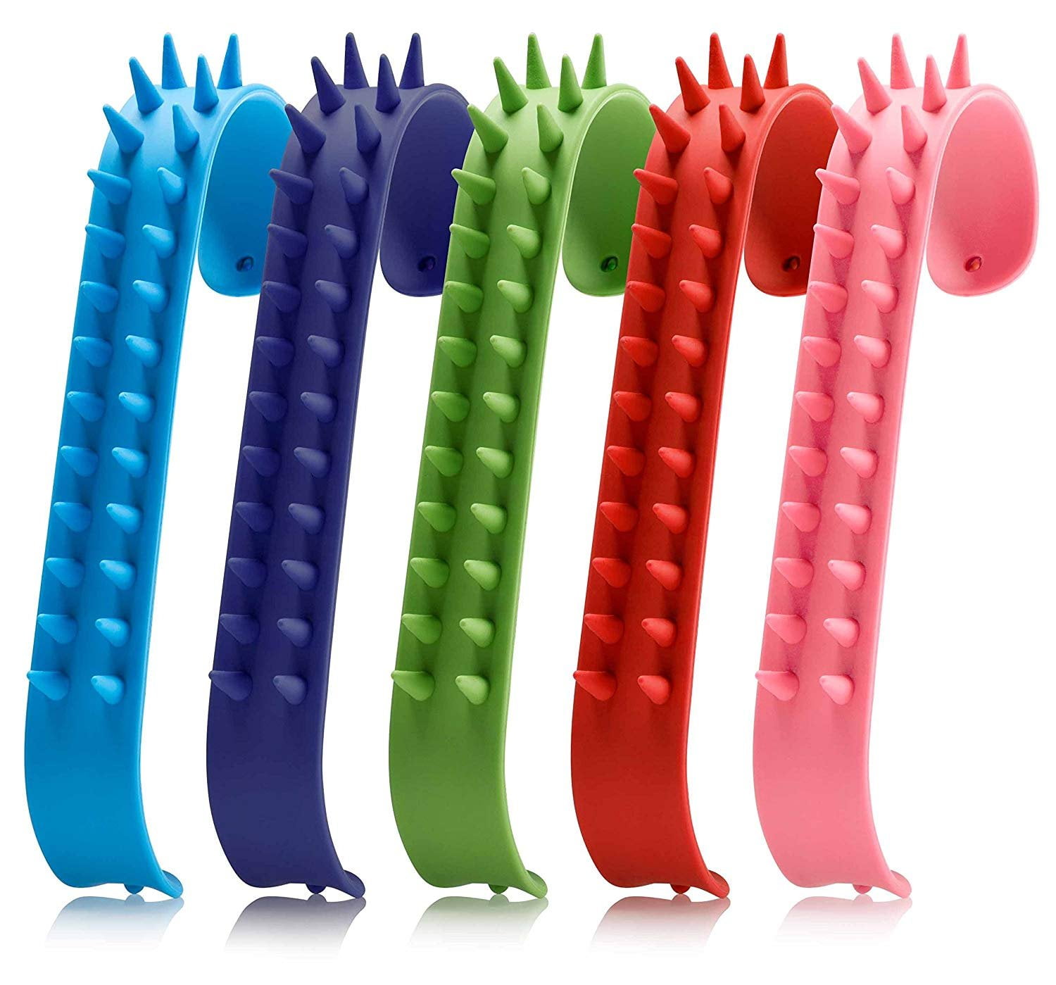 Sensory Fidget Toy Spike Bracelets - 5 Pack - Soft Silicone Spiky ...