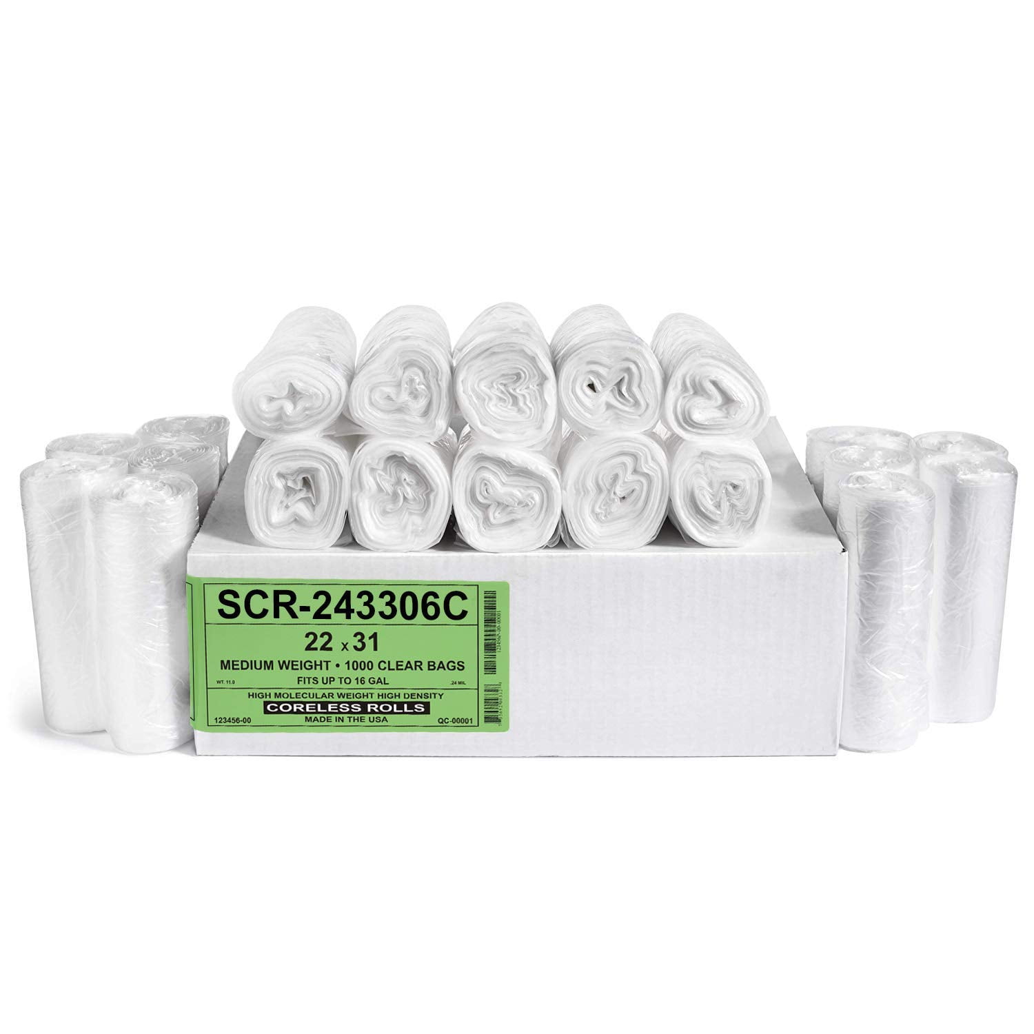 Click here for Aluf Plastics Scr-243306c 12-16 Gallon Trash Bags... prices