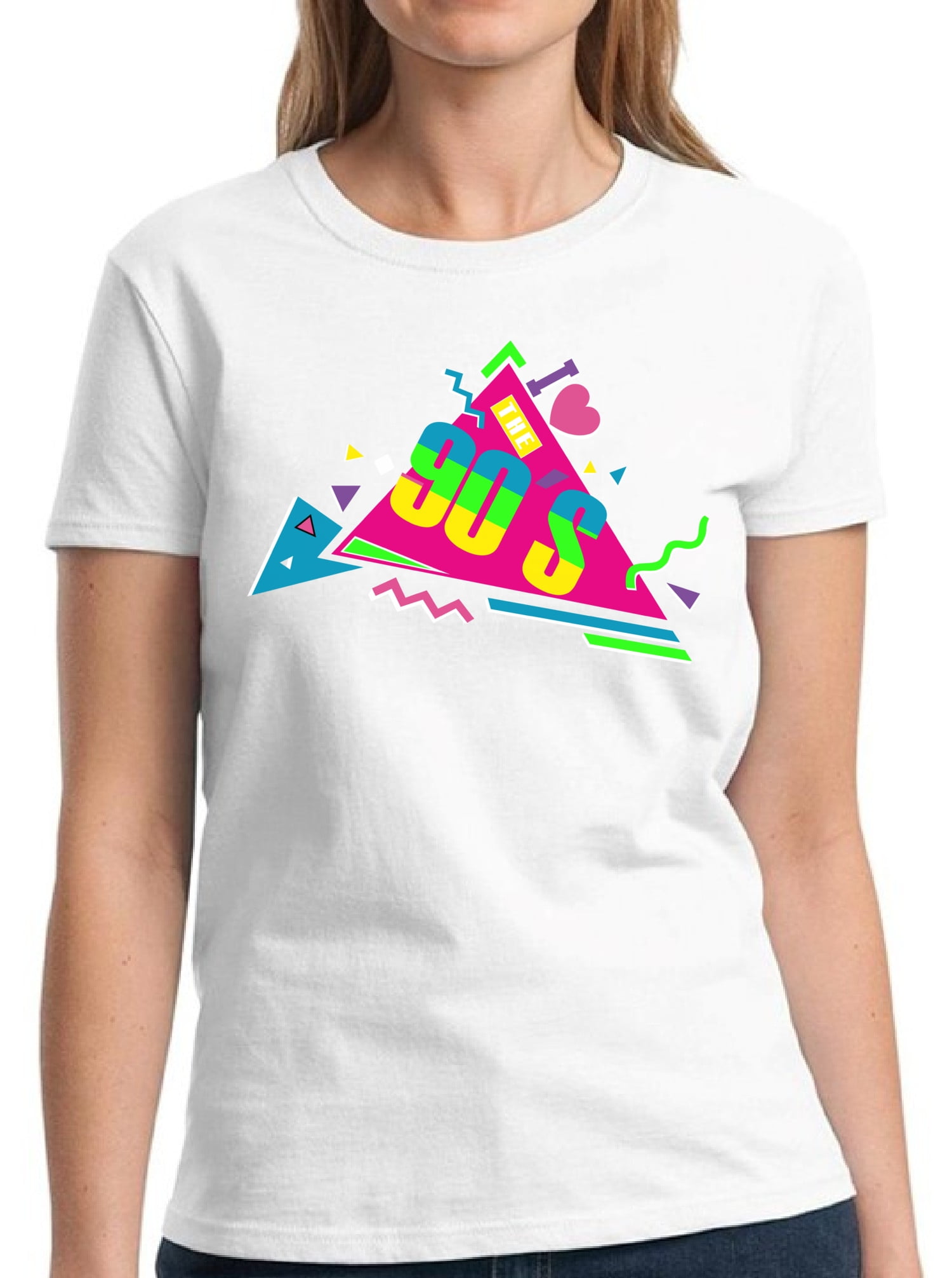 Shirt for Women I Love 90's Colorful - S M L XL 2XL 3XL Retro Costume ...