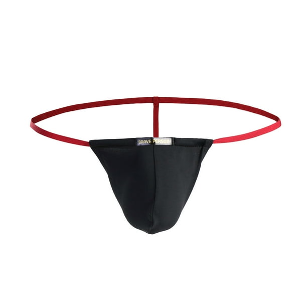 Biziza Pouch Underwear For Men Sexy Briefs T Back Thongs G String Low