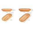 Long Oval Rattan Bread Basket Set of 2,Large Woven Loaf Bread Baskets ...