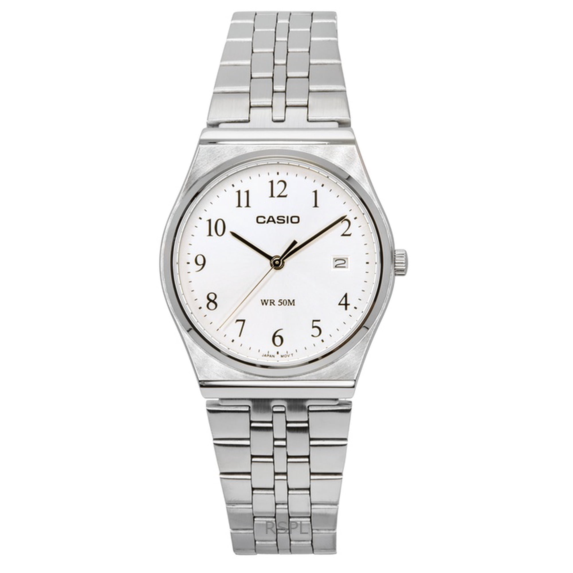 Click here for Casio Standard Analog Stainless Steel White Dial Q... prices