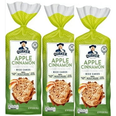 Quaker Large Rice Cakes, 3 Flavor Topper Variety Pack, Pack of 6 ...