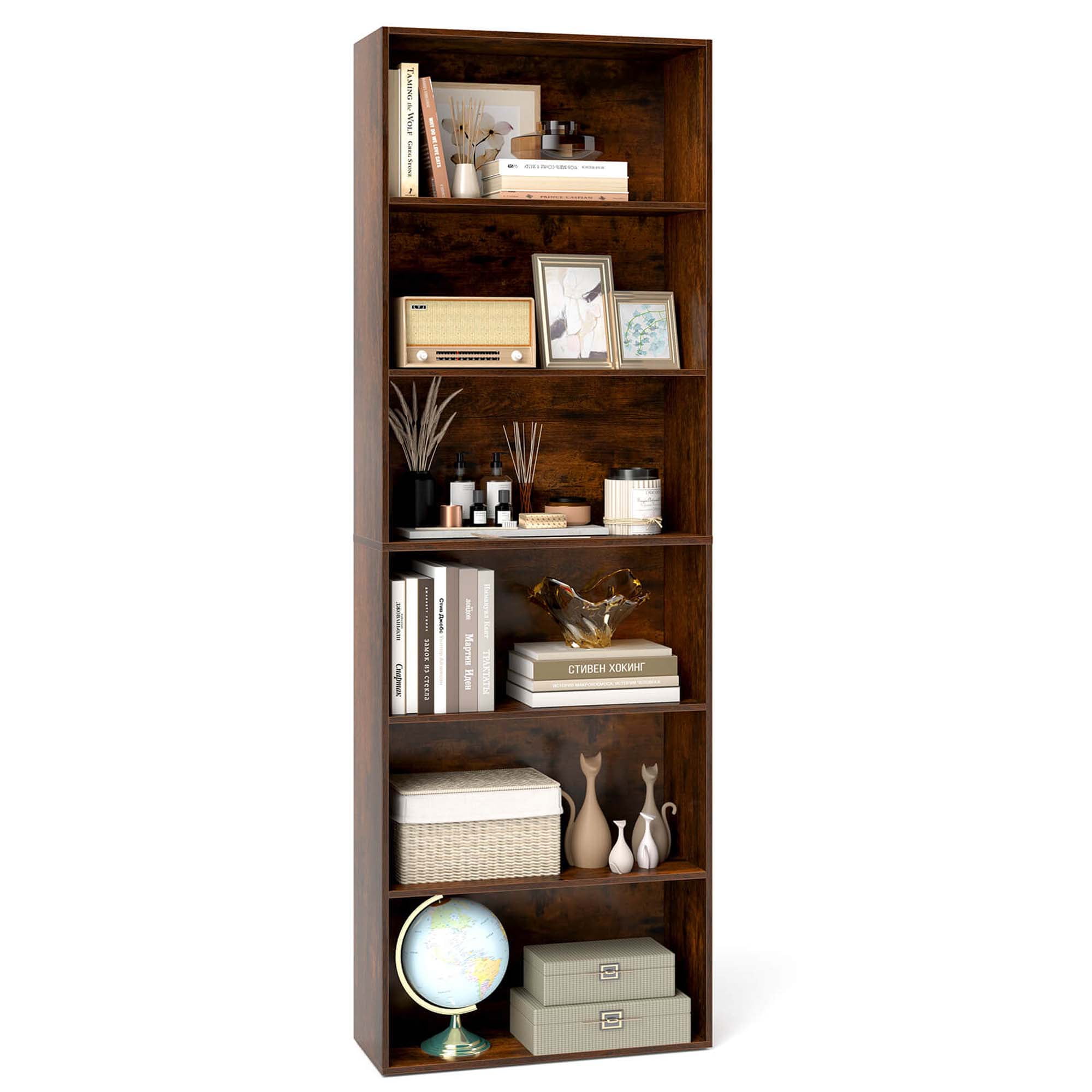 Click here for Costway 70 Tall 6-Tier Bookcase With 6 Open Shelve... prices