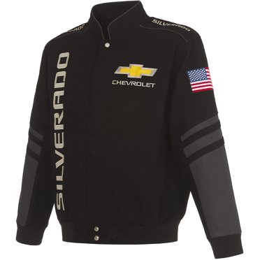 JH Design Mens Chevy Corvette Jacket Embroidered Cotton Twill - Walmart.com