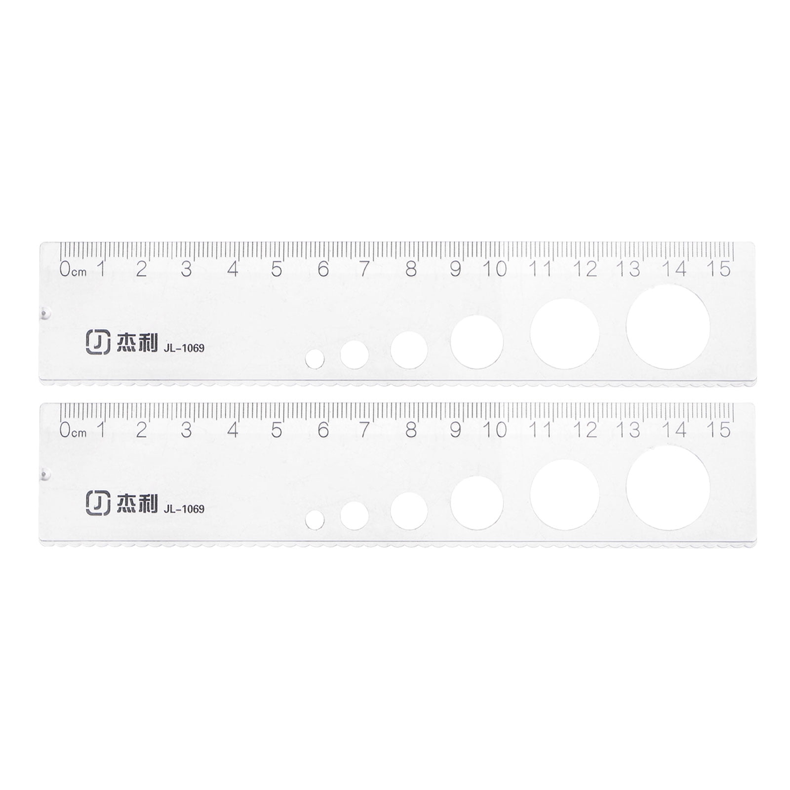 Uxcell 2pcs Straight Plastic Ruler 15cm Metric Plastic Clear Measuring ...