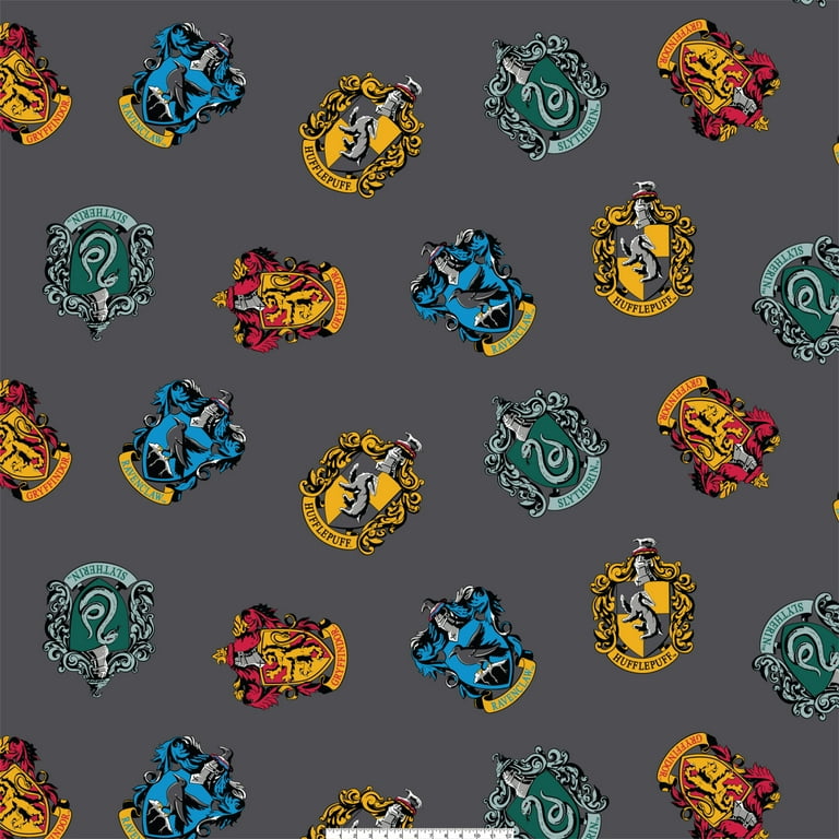 Harry Potter Fleece Fabric By The Yard FS635_23 | Hogwarts Icon