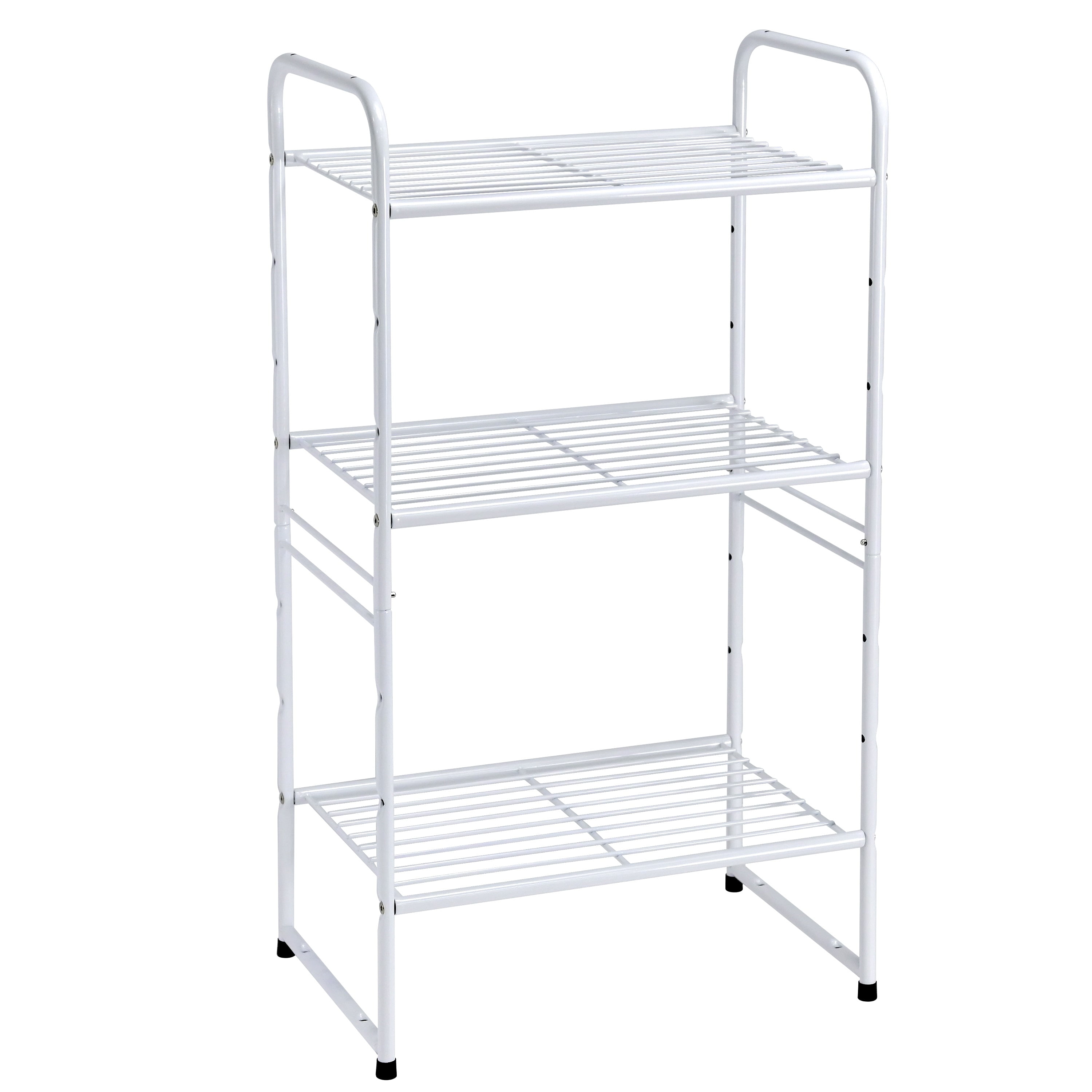 3-Tier Kitchen Storage Shelf Heavy Duty Storage Stand Adjustable Shelf ...