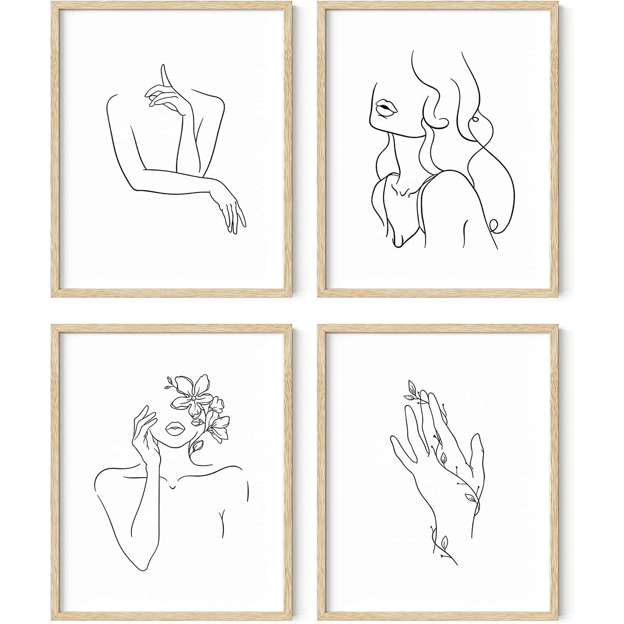 Click here for Oruyrop Minimalist Wall Art Framed  Wall Art Woman... prices