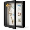Black Deep Shadow Box Frame, 3D Display Case for Dried Flowers and ...