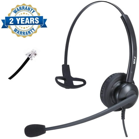 Cisco Headset with Noise Cancelling Mic Wired Office Phone Headset for ...