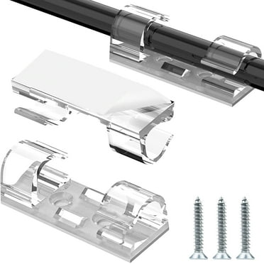 60PCS Cable Clips, Outdoor Light Wire Clips Self Adhesive Cable Tidy ...