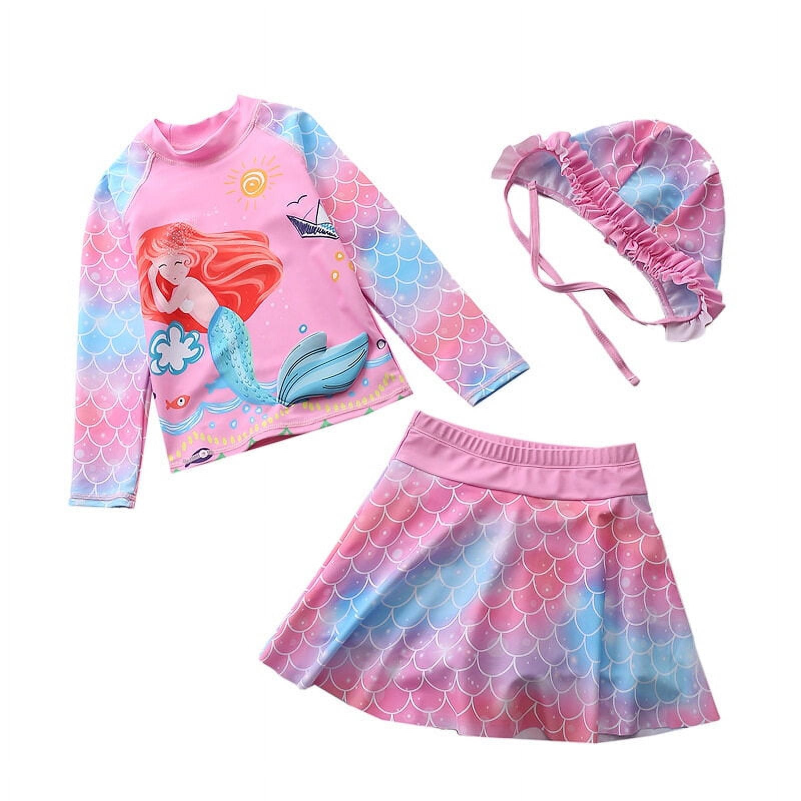 Click here for Kawell Baby/Toddler Girls Mermaid Swimsuit Rashgua... prices