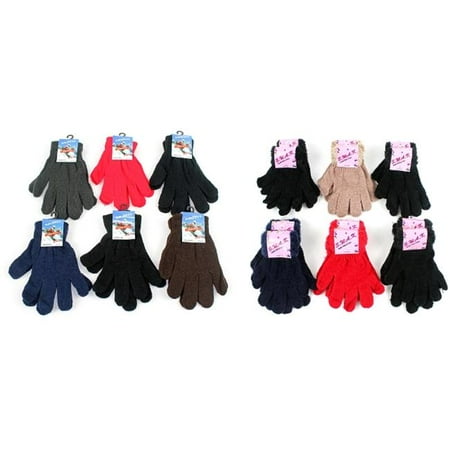 Women's Magic Stretch Gloves and Chenille Gloves C Case of 120 ...