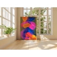 Abstract Colorful Poster, Modern Geometric Art Print, Vibrant Shapes ...