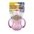 Nuby 3-Stage Wide Neck No Spill Bottle with Handles And Non-Drip Juice Spout, 3 Months, 8 Ounce ...