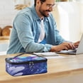 ALAZA Galaxy Axolotl Night Lunch Box Insulated Reusable Cooler Tote Bag ...