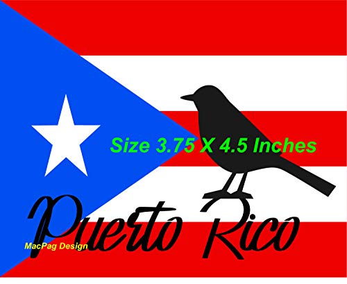 Puerto Rico Flag Sticker (Pack of 2) , Decal, PITIRRE Flag, - Walmart.com