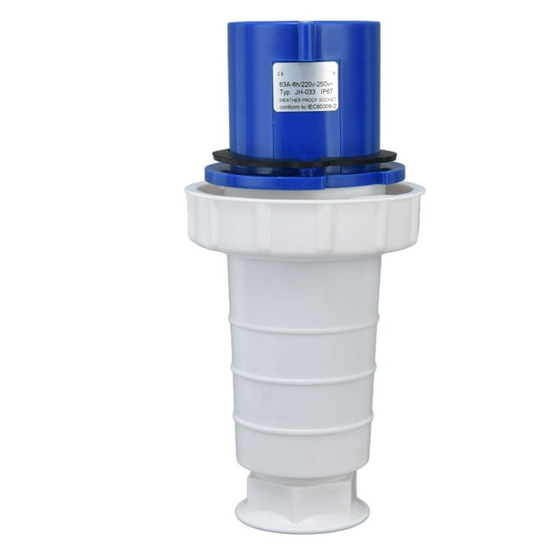 Conector industrial Cable impermeable Enchufe de cable Trifásico 3 ...