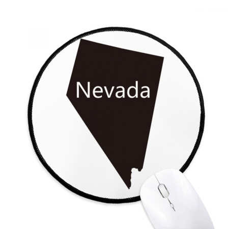 Nevada The United States Of America Map Mouse Pad Desktop Office Round ...