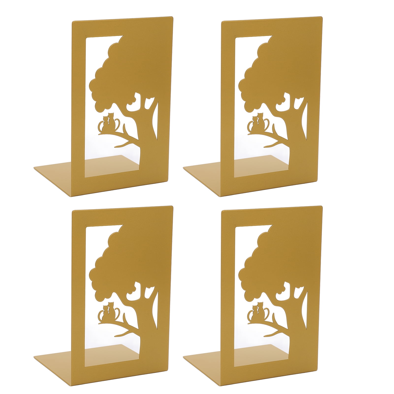 Book Shelf Holders, Slim Design Metal Bookends Rugged Construction For ...