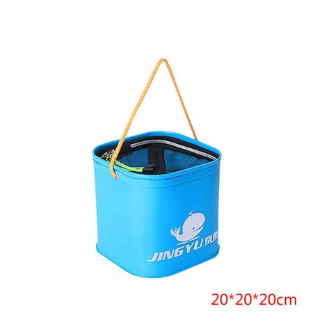 Outdoor Camping Bucket Strengthening Rope Handles Foldable EVA Fishing ...