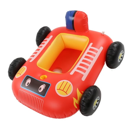 Pool Float, Inflatable Fire Boat Easy To Inflate And Deflate With Water ...