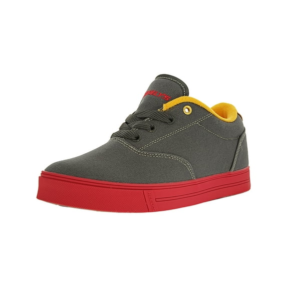 Heelys Launch Charcoal/Neon Red/Orange Ankle-High Fashion Sneaker - 2M ...