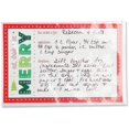 Merry Christmas Recipe Card - Set of 48 Holiday Index Cards, 4x6", by ...