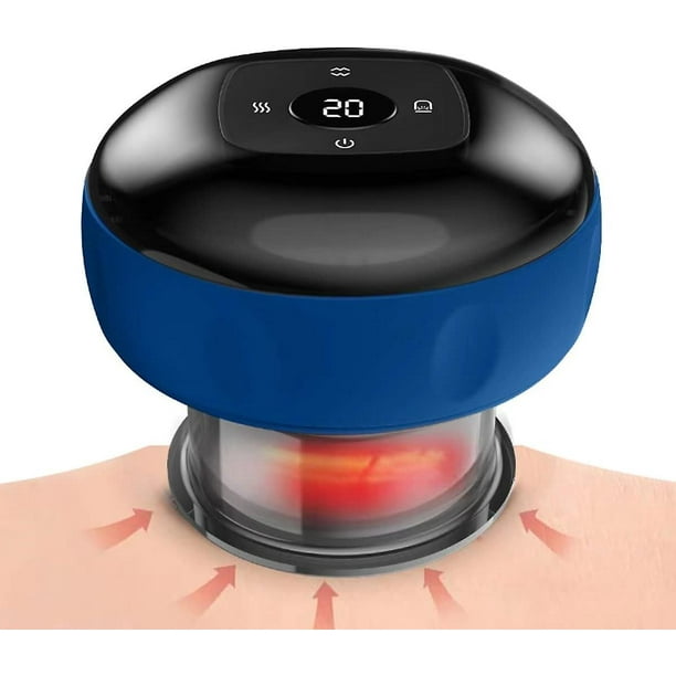 Electric Cupping Massager With Red Light Vibration Rechargeable Cupping ...