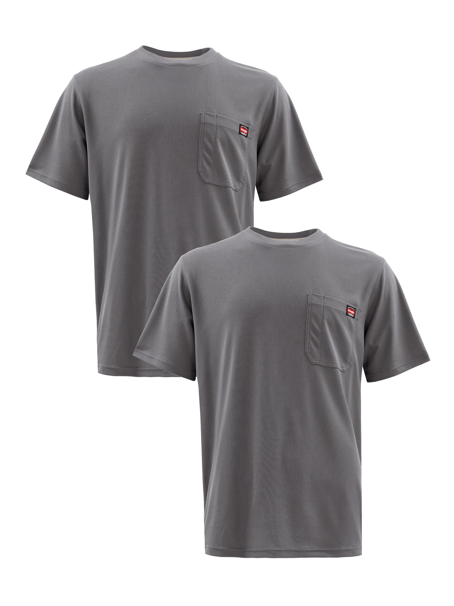 Wrangler Workwear Men’s Short Sleeve Performance Tee, 2 Pack (size S to ...