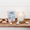 Relax at the Beach - 4" x 6" MDF Plaque - Walmart.com