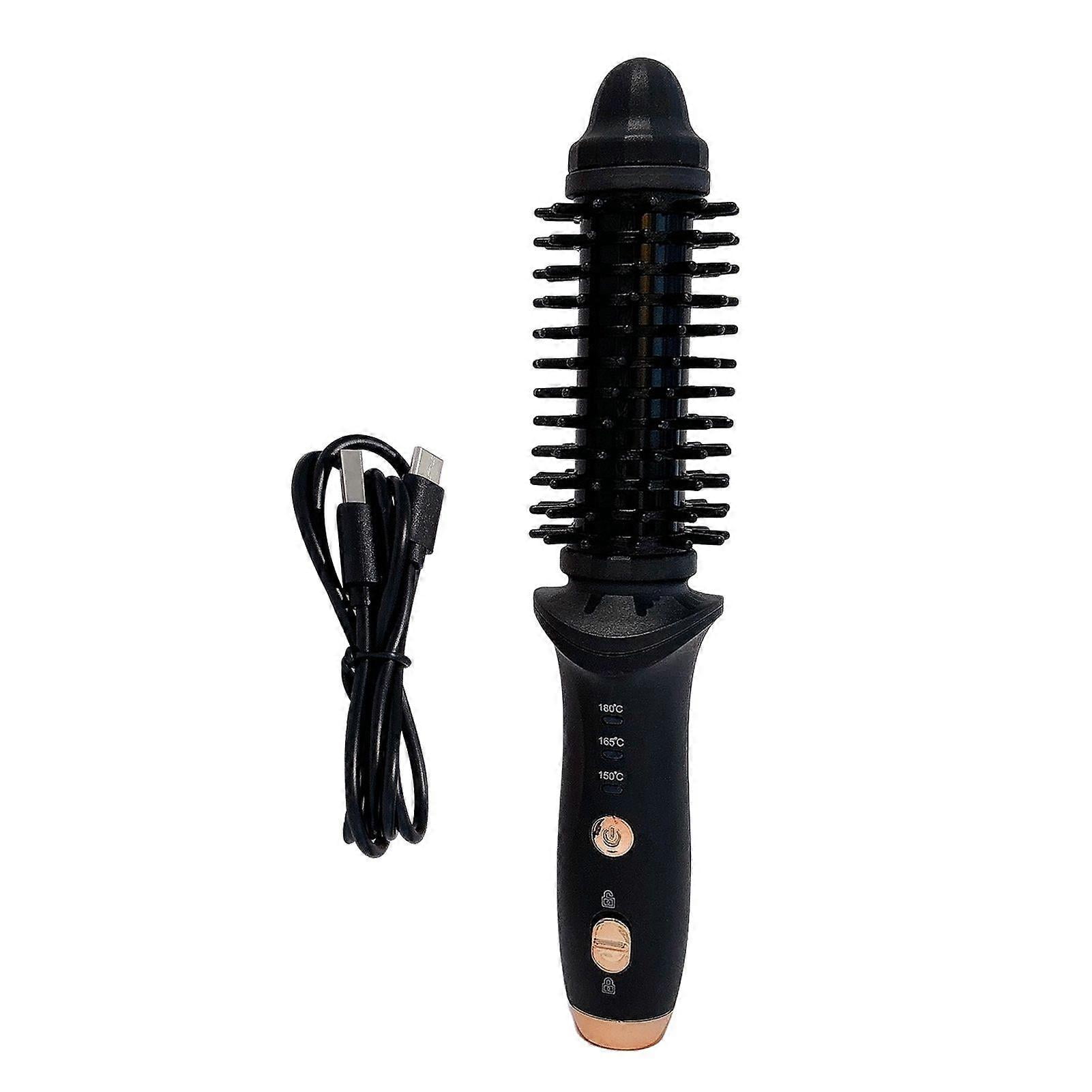 Curling Iron Brush, Volumizing Hot Air Hair Curling Comb, Automatic ...
