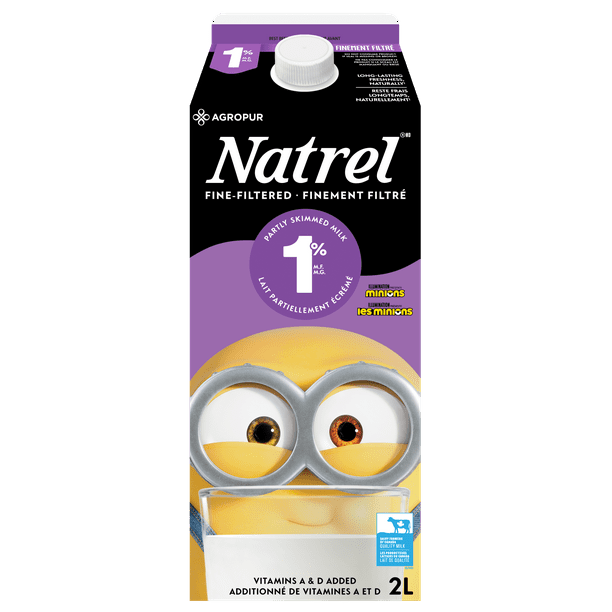 Lait finement filtré 1 % Natrel 2L - Walmart.ca