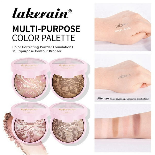 Baked Brighten Foundation, Control de Aceite, Corrección de Color, Base ...