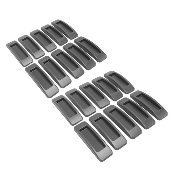 Closet Pull Handle,10 Sets Recessed Door Recessed Finger Pull Flush ...