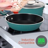 NutriChef 11 Piece Non-Stick Ceramic Cooking Ware Pots and Pans Set ...