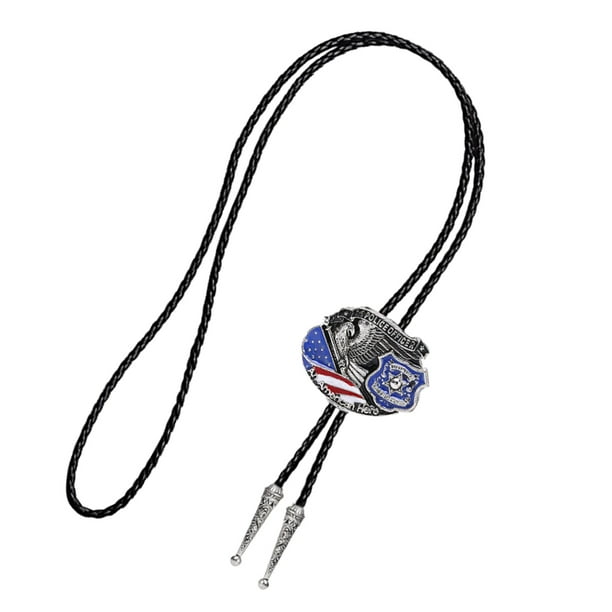 Western American Police Bolo Tie Indian Collar Native Cowboy Jewelry 01 ...